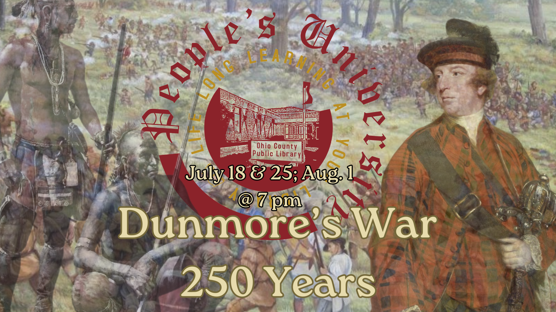 Dunmore's War - 250 Years: Class 1 Who Was Lord Dunmore | Calendar ...